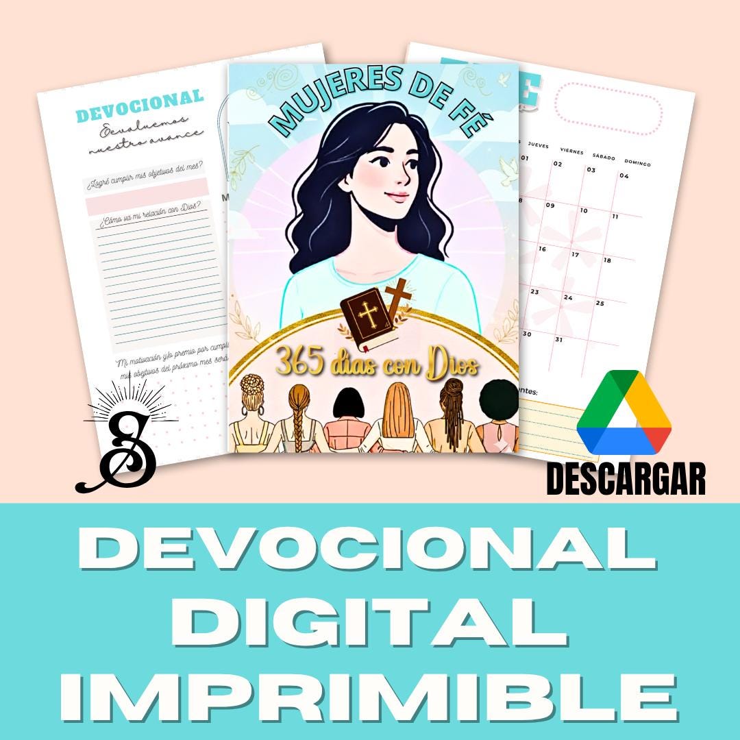 Devocional cristiana, agenda diaria y semanal, diario de estudio ...