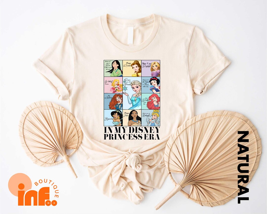 Disney All Princess Quotes Shirt, in My Disney Princess Era T-shirt ...