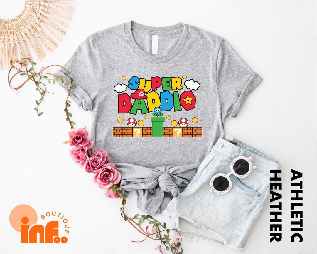 Super Daddio Game Shirt, New Dad T-shirt, Super Mario Dad Sweatshirt ...