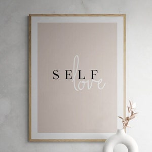 Self Love Wall Art, Self Love Print, Motivational Art, Self Love Poster ...