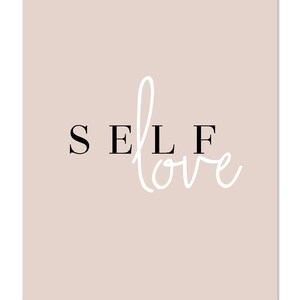 Self Love Wall Art, Self Love Print, Motivational Art, Self Love Poster ...