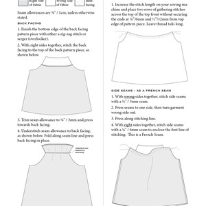 Eloise Gathered Top PDF Pattern in Sizes 6 Mths, 1, 2, 3, 4, 6, 8 - Etsy