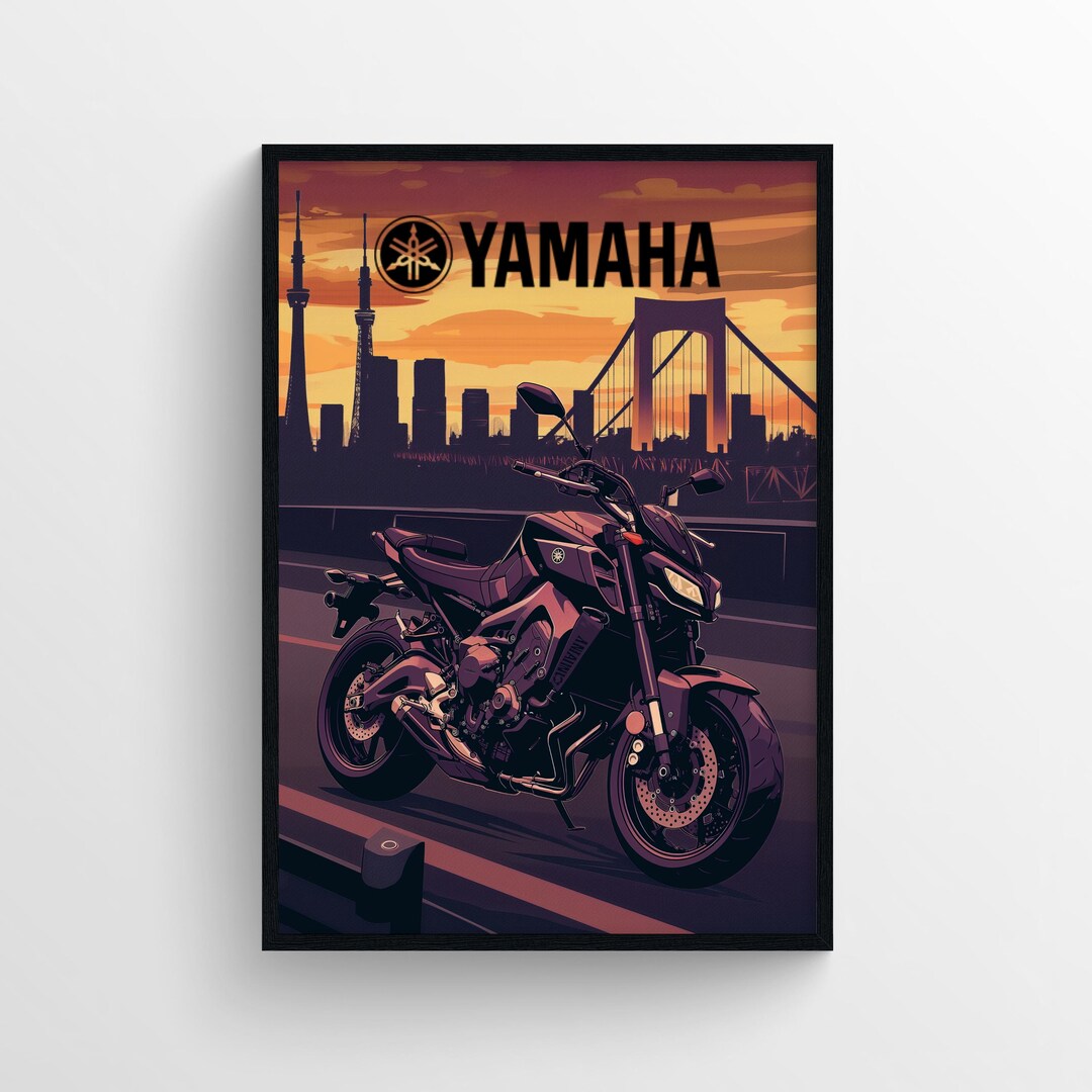 Printable YAMAHA Motorcycle Wall Art Vintage Print Digital Download ...