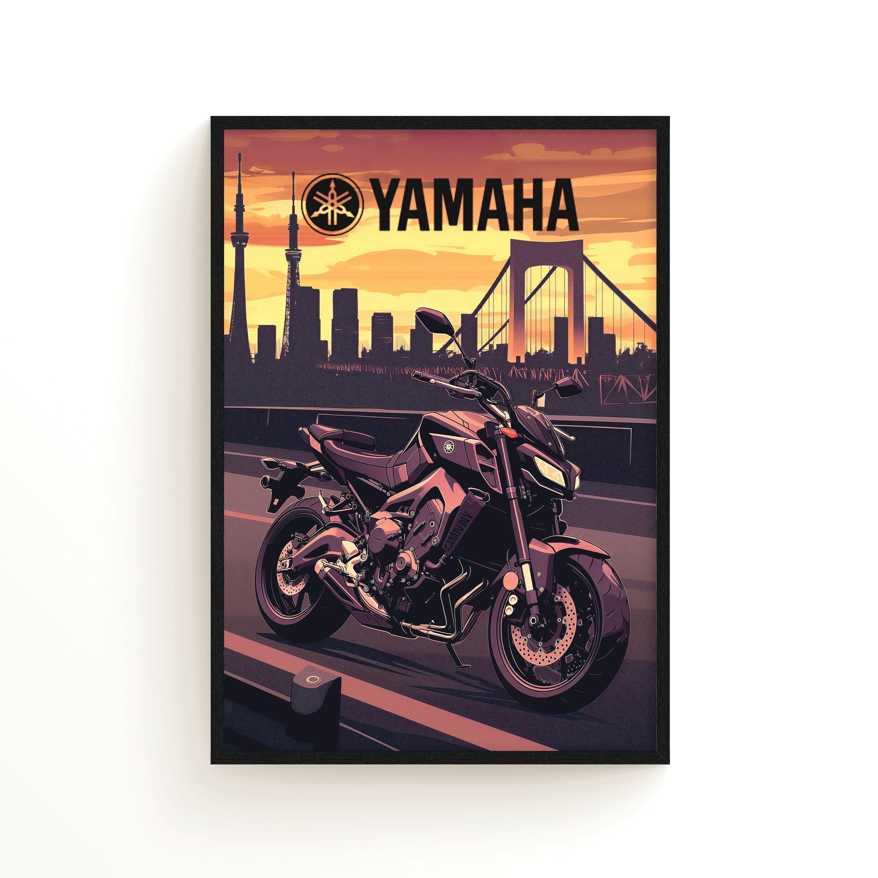Printable YAMAHA Motorcycle Wall Art | Vintage Print | Digital Download ...