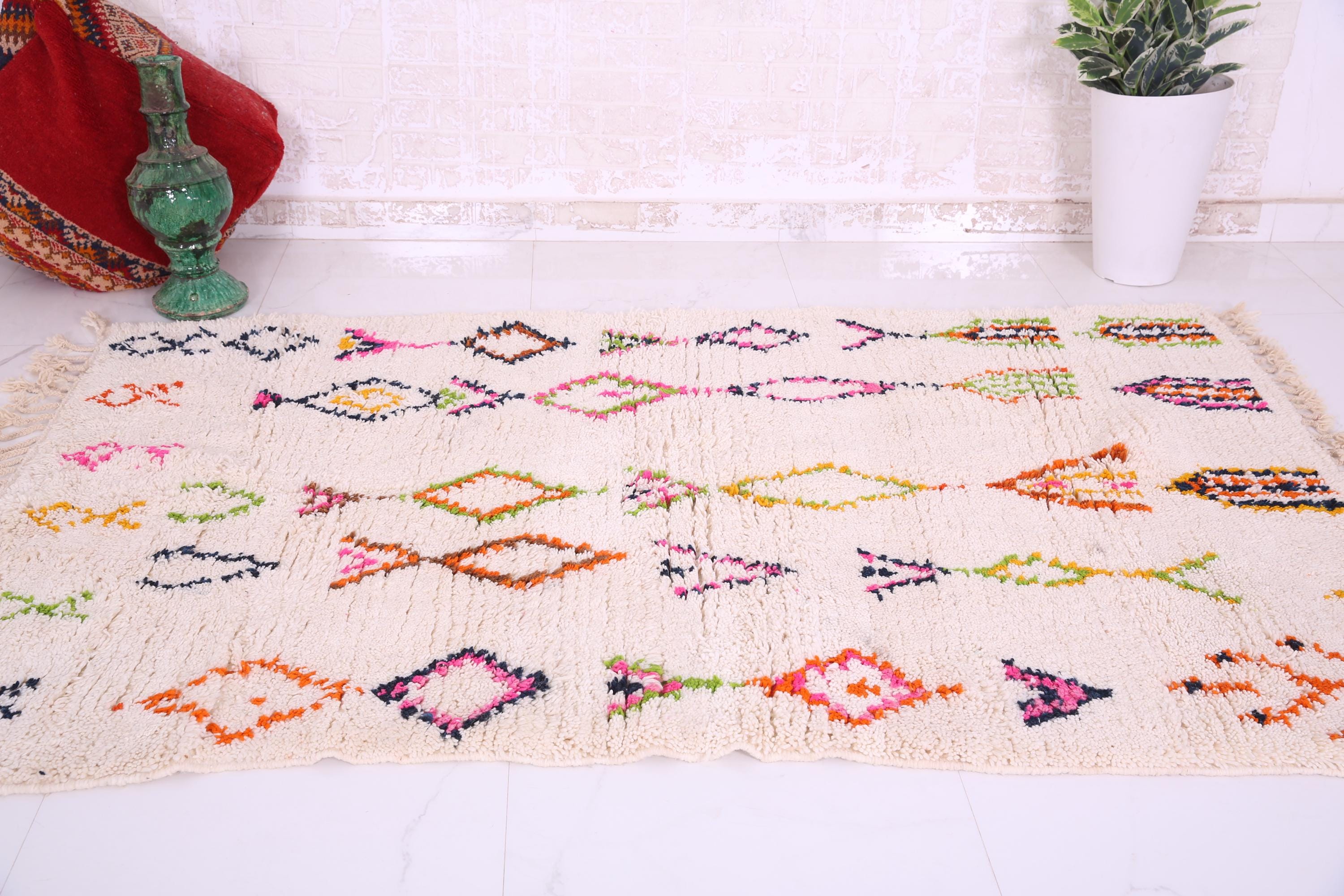 Moroccan Camel Wool Rug - Handmade Berber Carpet - Azilal Style Rug ...