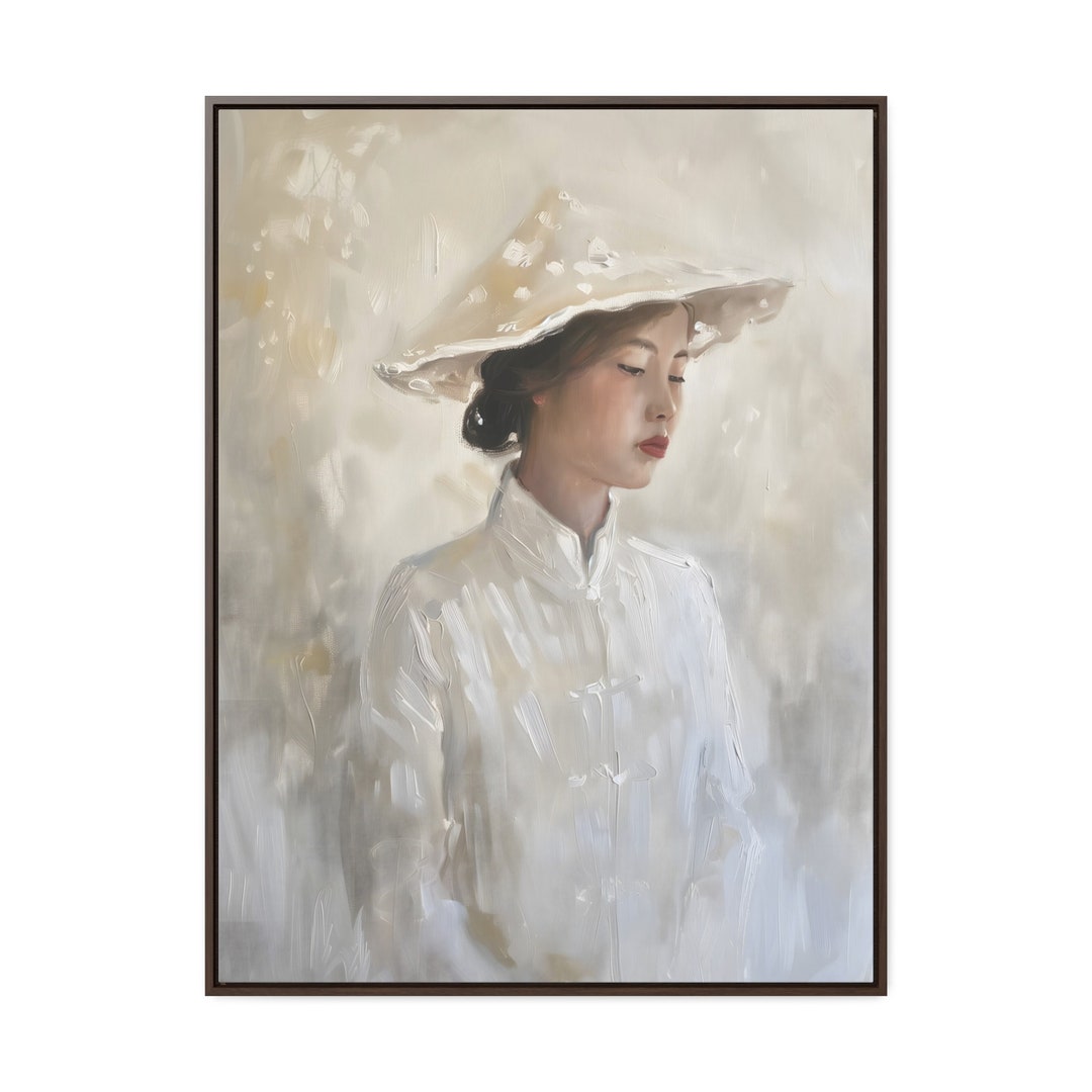 Timeless Elegance: Traditional Vietnamese Woman, Gallery Canvas Wraps ...