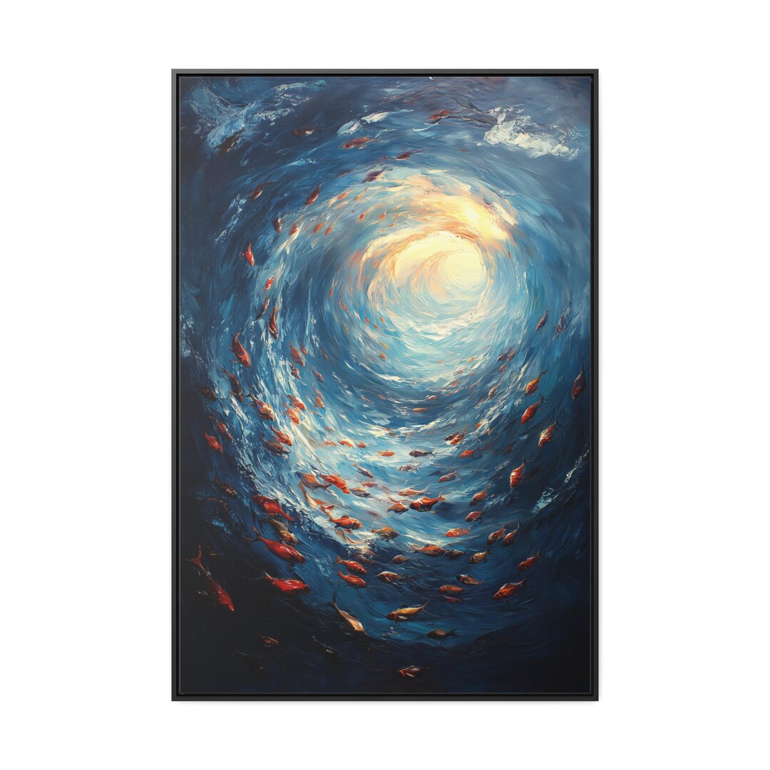 Into the Abyss, Gallery Canvas Wraps, Vertical Frame, Ocean Art ...