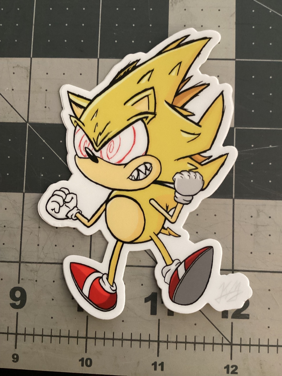 Fleetway Super Sonic Sticker - Etsy