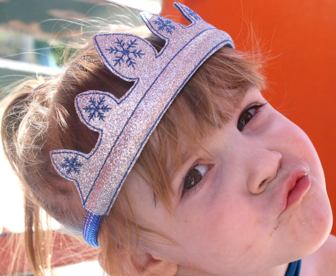 Custom Embroidered Tiara Set Snow Queen and Princess Tiara Crown Great ...