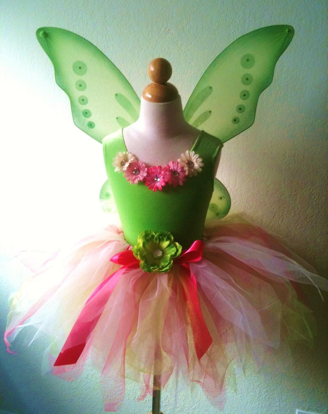 Custom Fairy Costume Set - Includes Tutu, Leotard, Wings, Wand and Hair ...