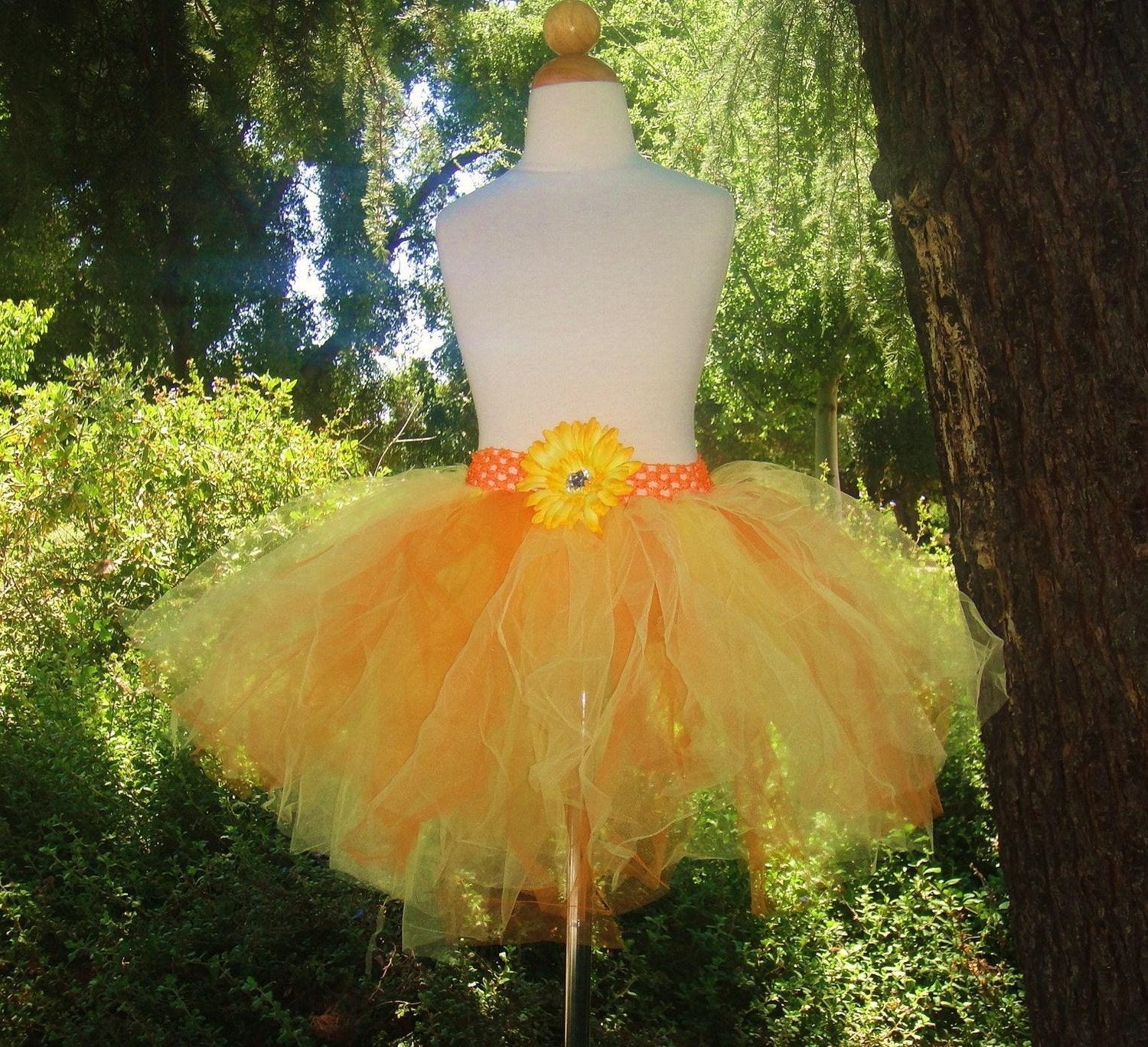 Here Comes the Sun - Bright Orange and Yellow Sewn Tutu - Comes With ...