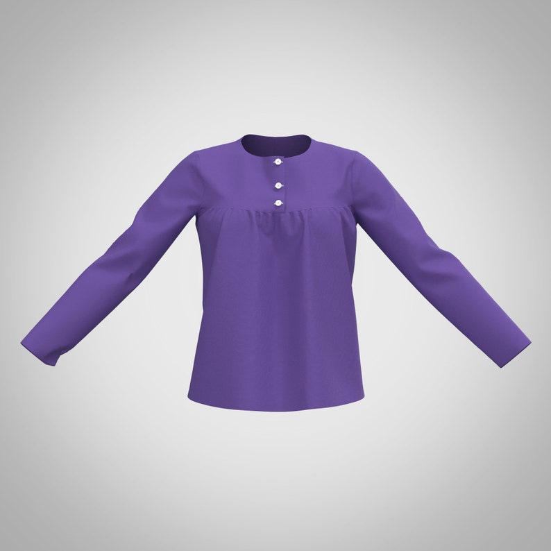 Yoke Shirt Sewing Pattern Collection Front and Back Yoke | Etsy