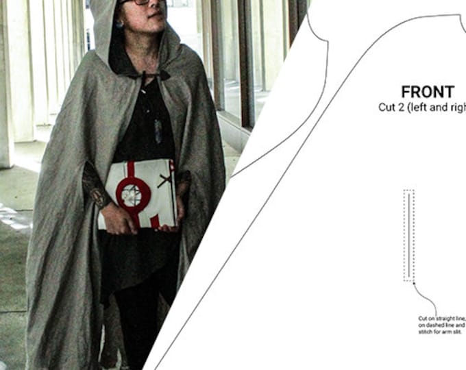 Cloak Sewing Pattern LARP Ren Faire RPG Costume Cosplay - Etsy