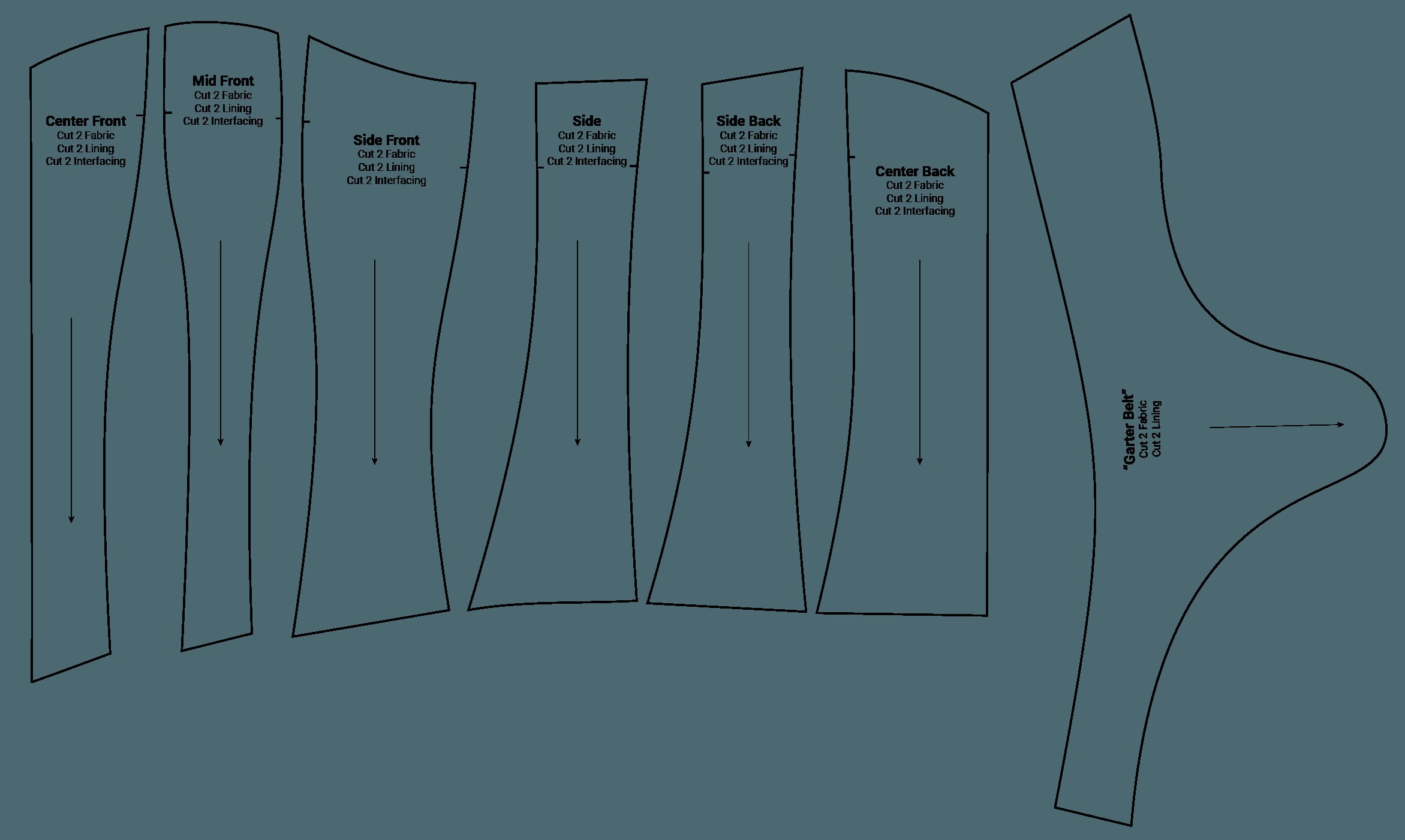 Victorian Steampunk Corset Pattern LARP Ren Faire D&D | Etsy