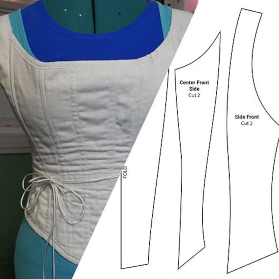 Renaissance Corset Sewing Pattern LARP Ren Faire - Etsy