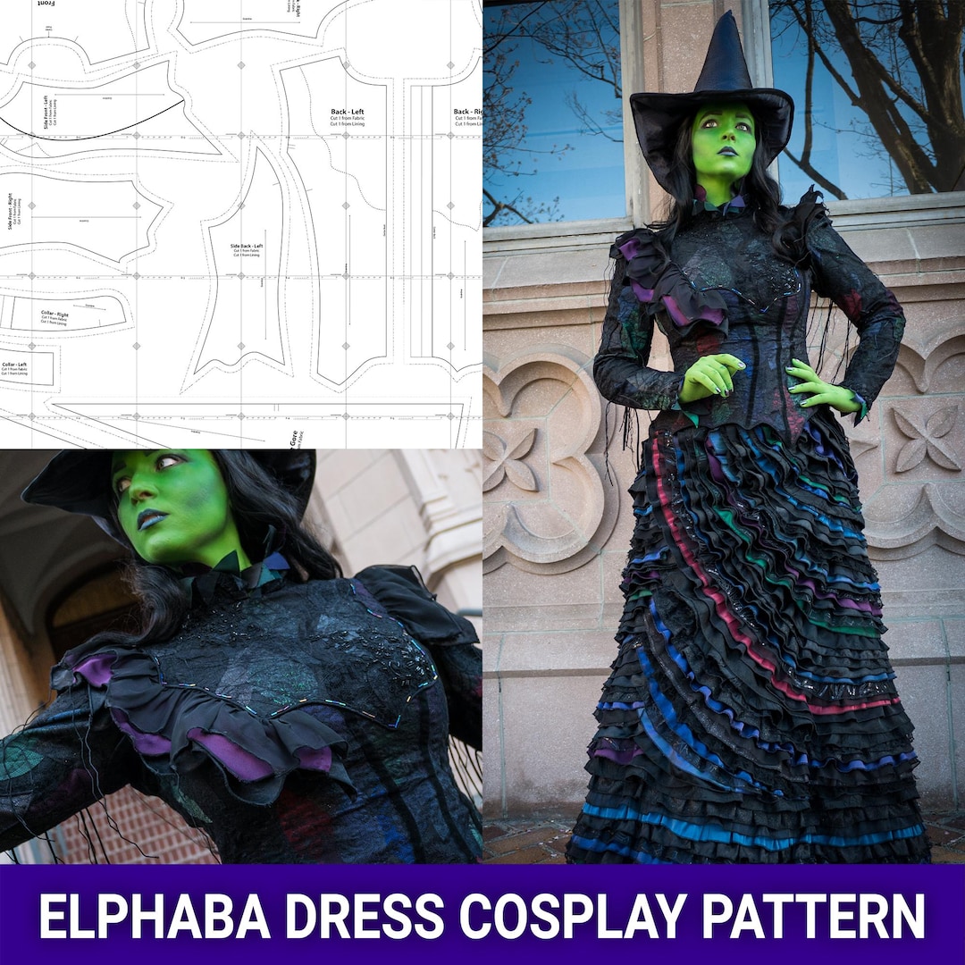 Elphaba Dress Act 2 – Wicked | Cosplay Pattern, Victorian Inspired ...