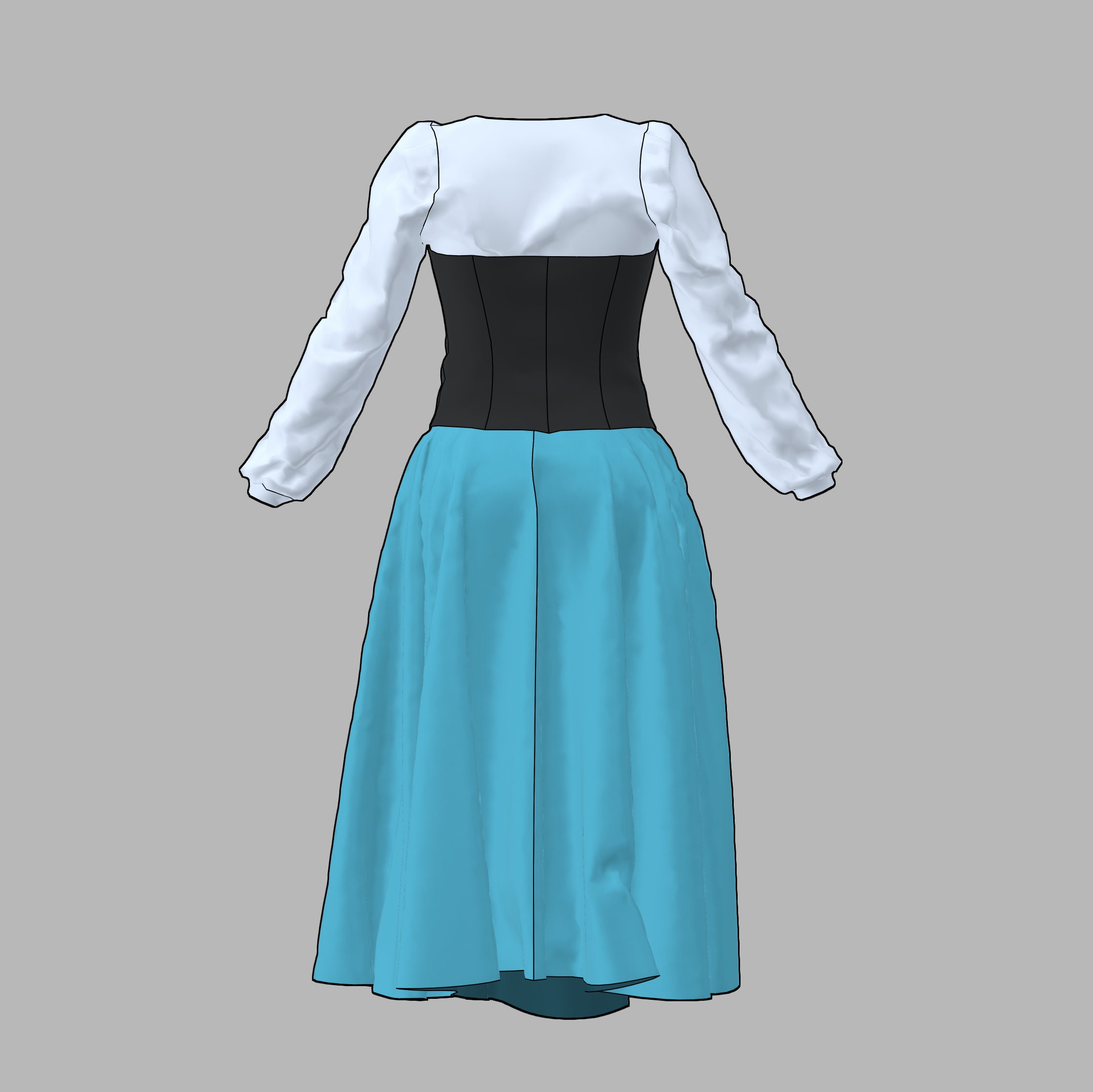 Little Mermaid blue Dress Princess Cosplay | Etsy