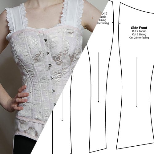 Victorian Steampunk Corset Pattern LARP Ren Faire D&D | Etsy