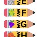 Back to School Pencil Letter Sounds Match Back to School Pencil Letter ...