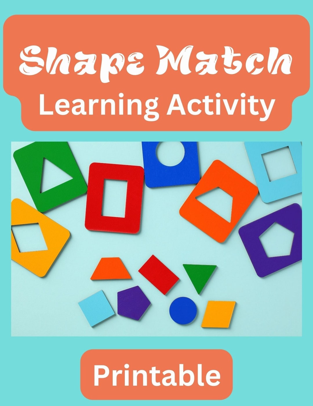Shape Match Shapes Shape Recognition Sorting Matching Math Preschool ...
