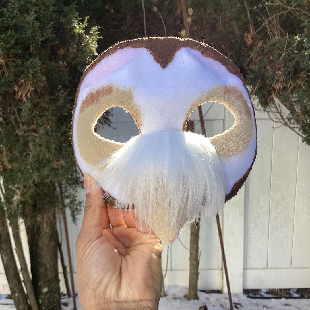 Barn Owl Therian/furry Mask! Quad Gear - Etsy