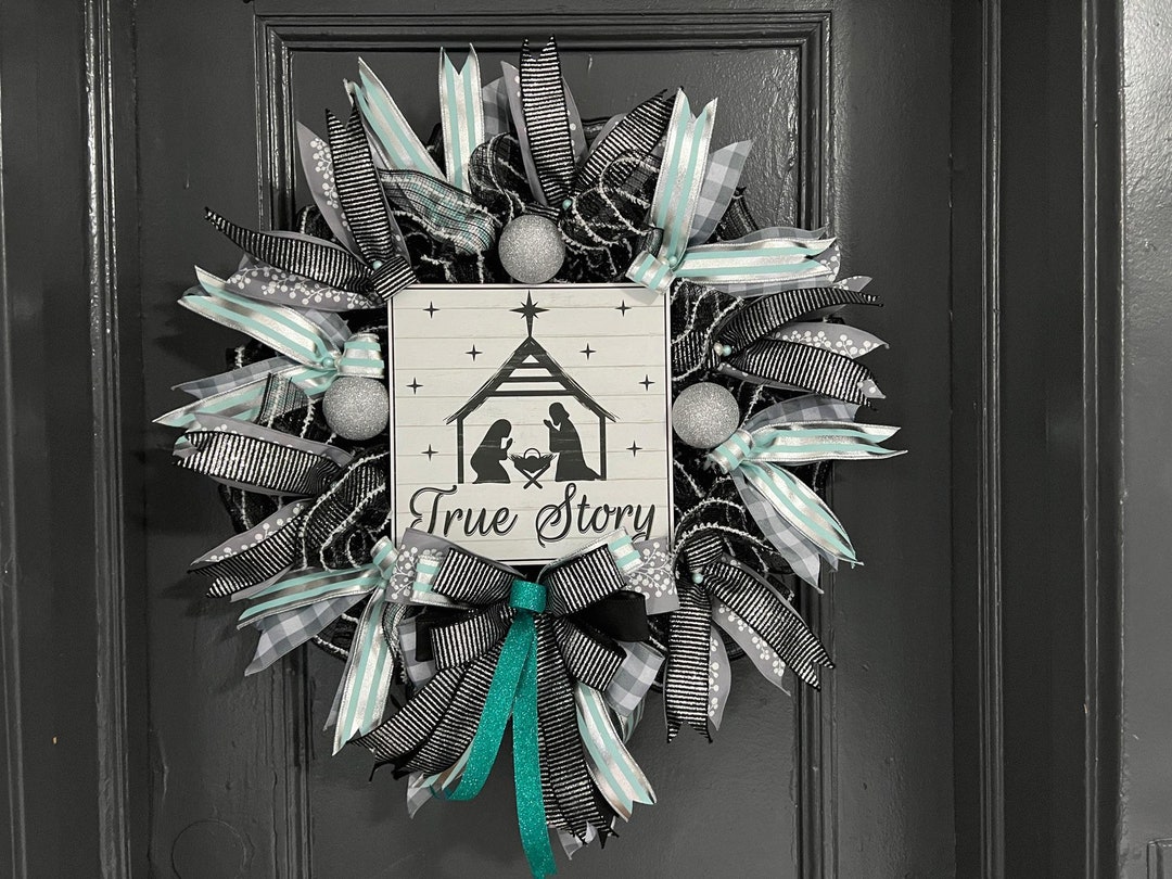 Holy Nativity Wreath the Reason for the Season True Meaning Christmas ...