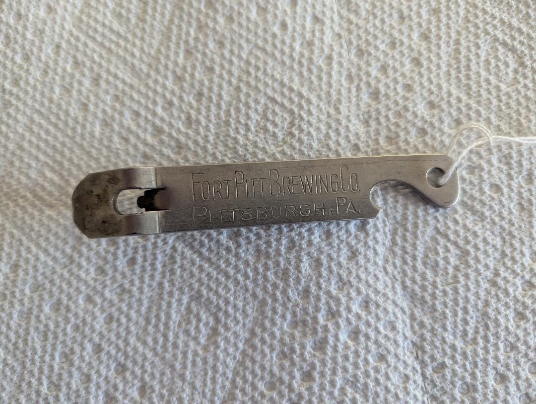 Fort Pitt Beer - EARLY Can Opener, Likely for Running Waiter Can... - Etsy