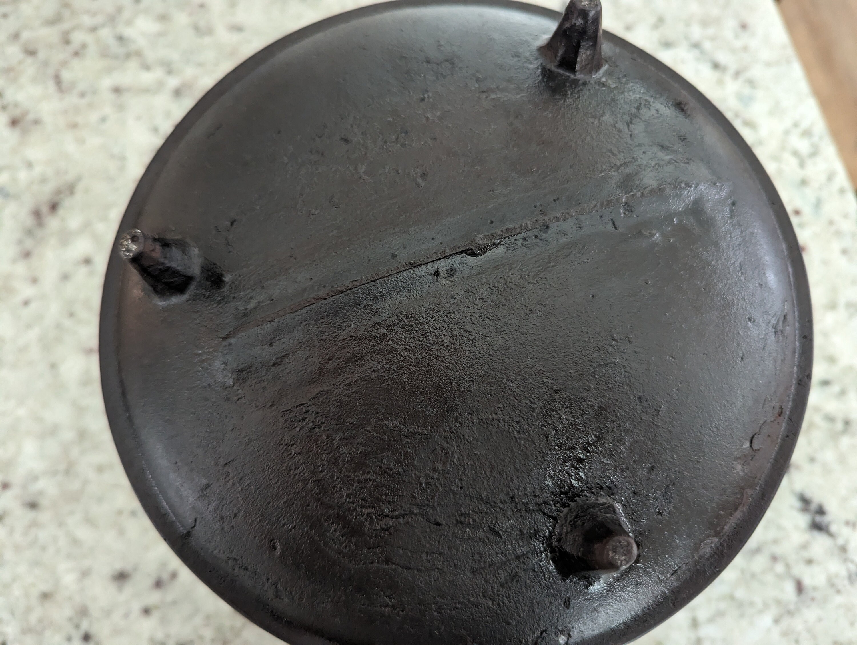 Legged Round Bottom Cast Iron Stove Kettle, 1870-1900... Ready to Cook ...