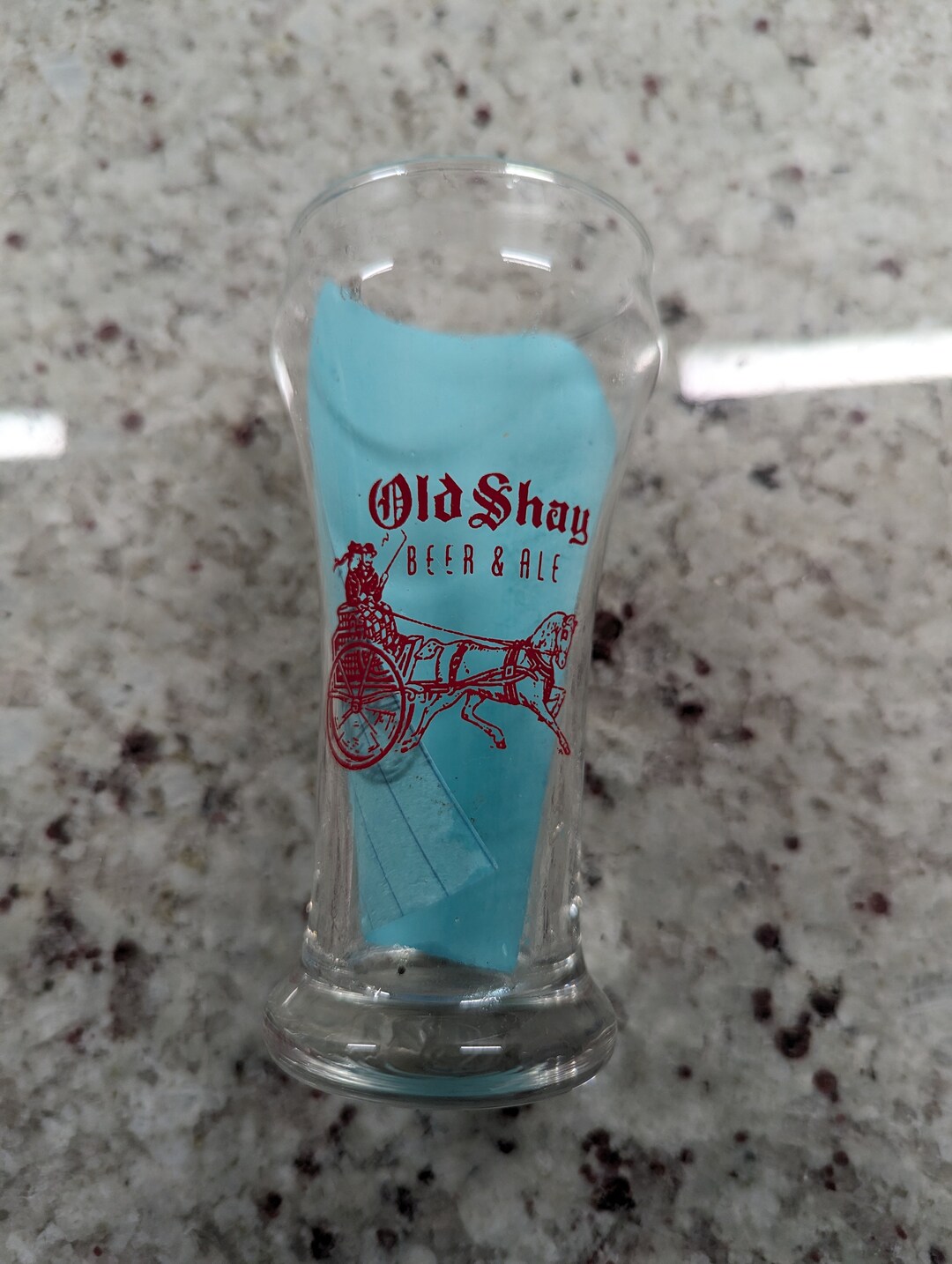 Old Shay Beer & Ale -advertising Glass - Original, Vintage 1947-1953 ...
