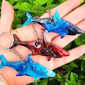Great White Shark Keychain - Etsy