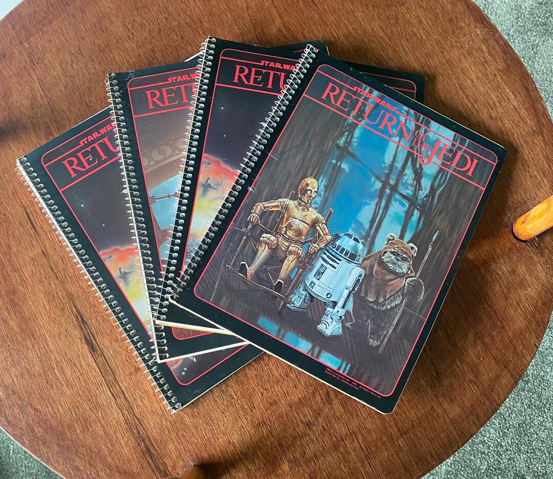 NOS 1980s Vintage Star Wars Return of the Jedi Notebooks 1980s - Etsy