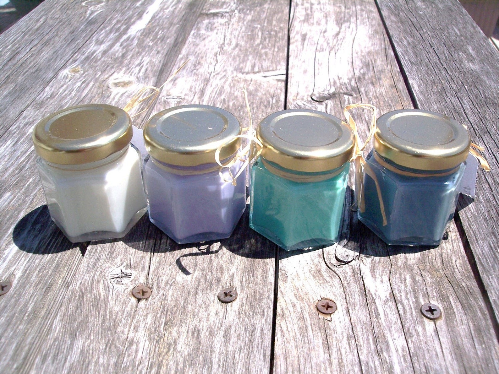 Soy Candle Sampler Set of 4 Mini Jars Choose Your Scents Hostess Gift ...