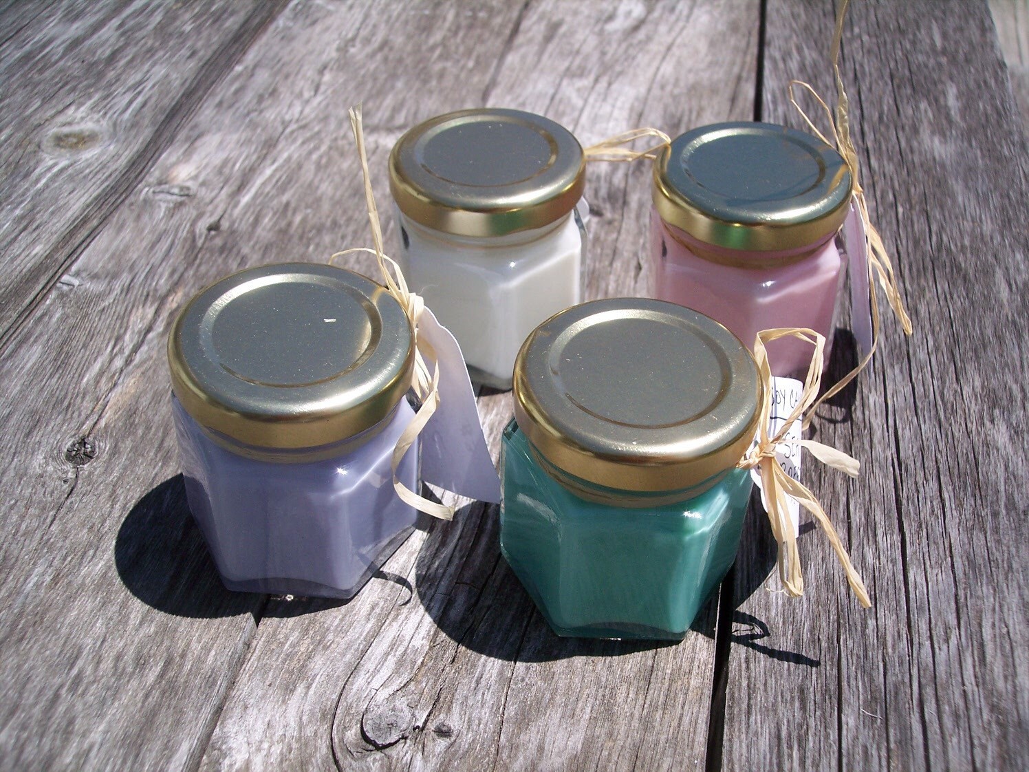 Soy Candle Sampler Set of 4 Mini Jars Choose Your Scents Hostess Gift ...
