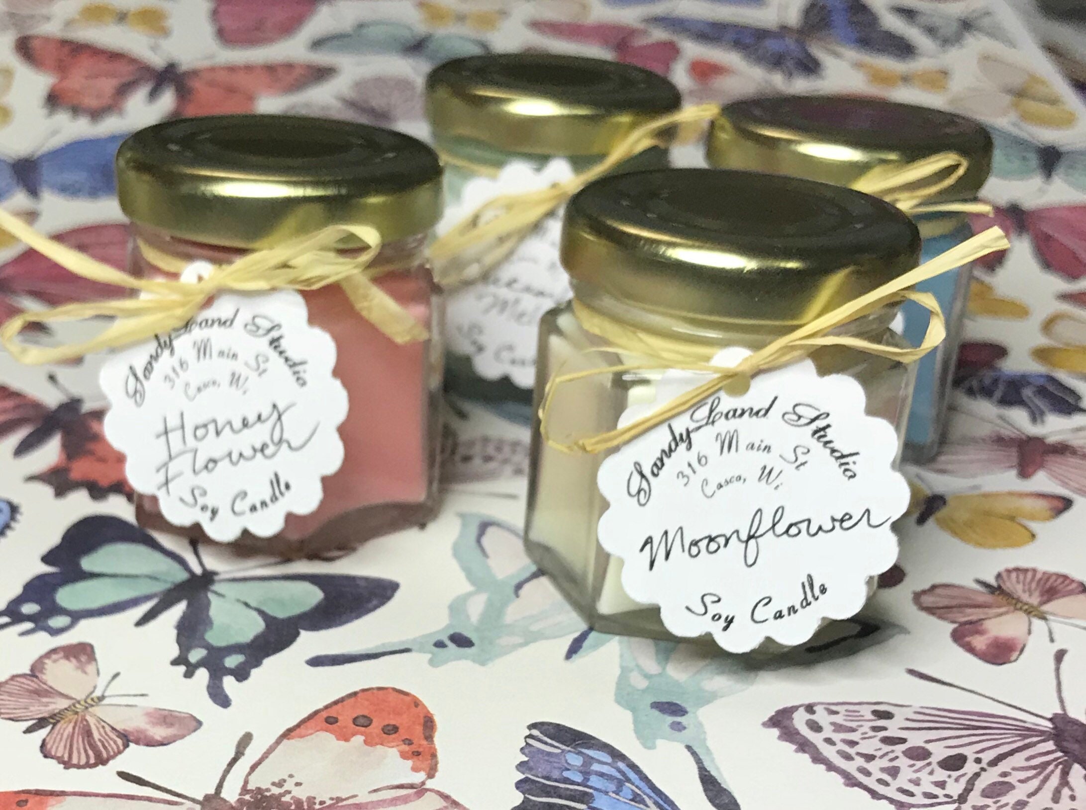 Soy Candle Sampler Set of 4 Mini Jars Choose Your Scents Hostess Gift ...