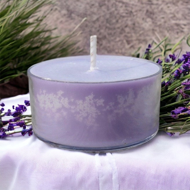 Lavender Scented Candle Soy Tealight Rustic Home Decor - Etsy