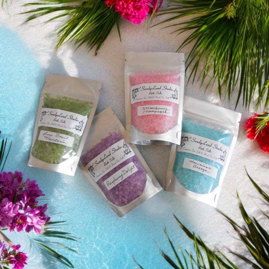 Scented Bath Salts – European Spa & Dead Sea Salt, Party Favors - Etsy