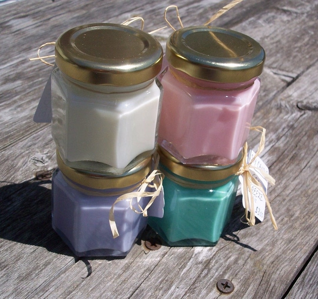 Soy Candle Sampler Set of 4 Mini Jars Choose Your Scents Hostess Gift ...