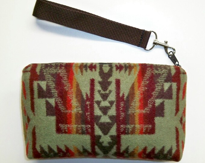 Pendleton Wool Clutch Purse Wrist Bag Sage - Etsy