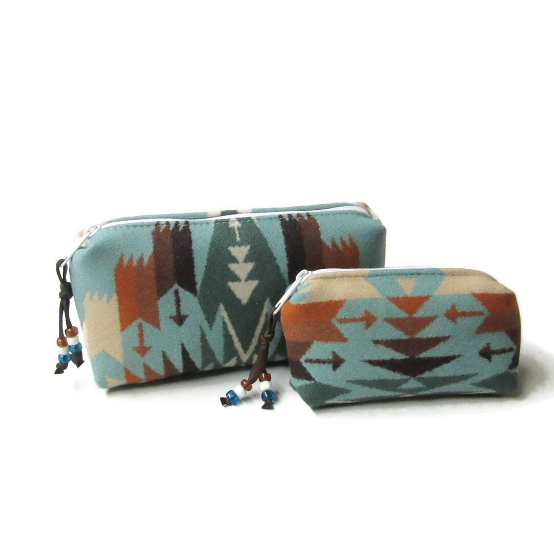 Gift Set Handmade Wool Zippered Pouches Purse Organizers Travel Bags ...