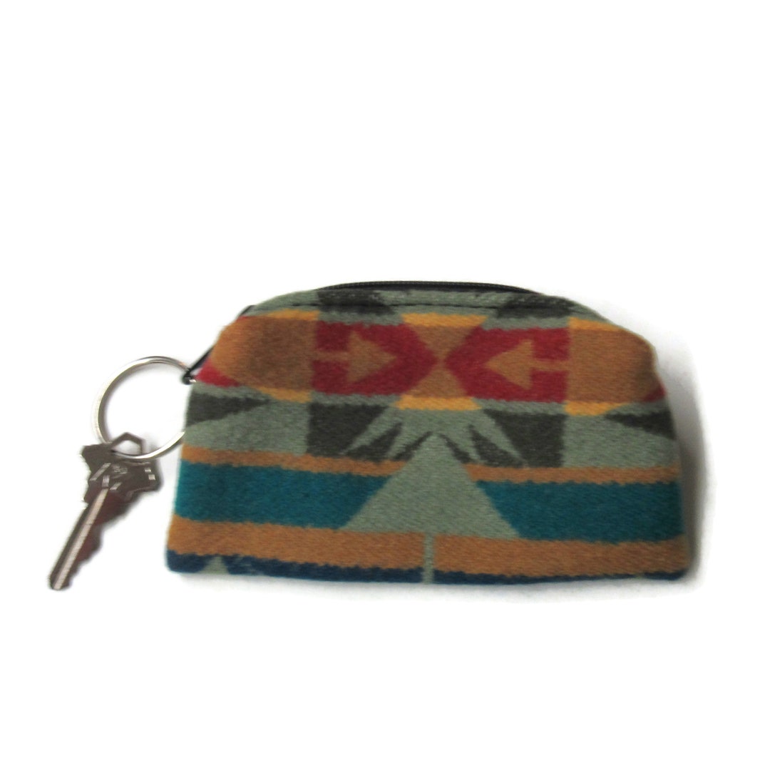 Key Ring Key Fob Zippered Wool Pouch Change Pouch Coin Purse Blanket ...