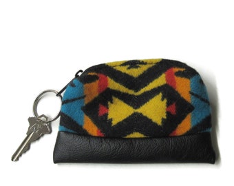 Key Ring Key Fob Zippered Wool Pouch Change Pouch Coin Purse Blanket ...