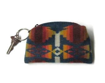 Key Ring Key Fob Zippered Wool Pouch Change Pouch Coin Purse Blanket ...