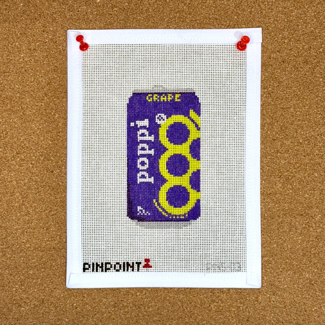 Poppi Needlepoint Canvas | Grape - Etsy