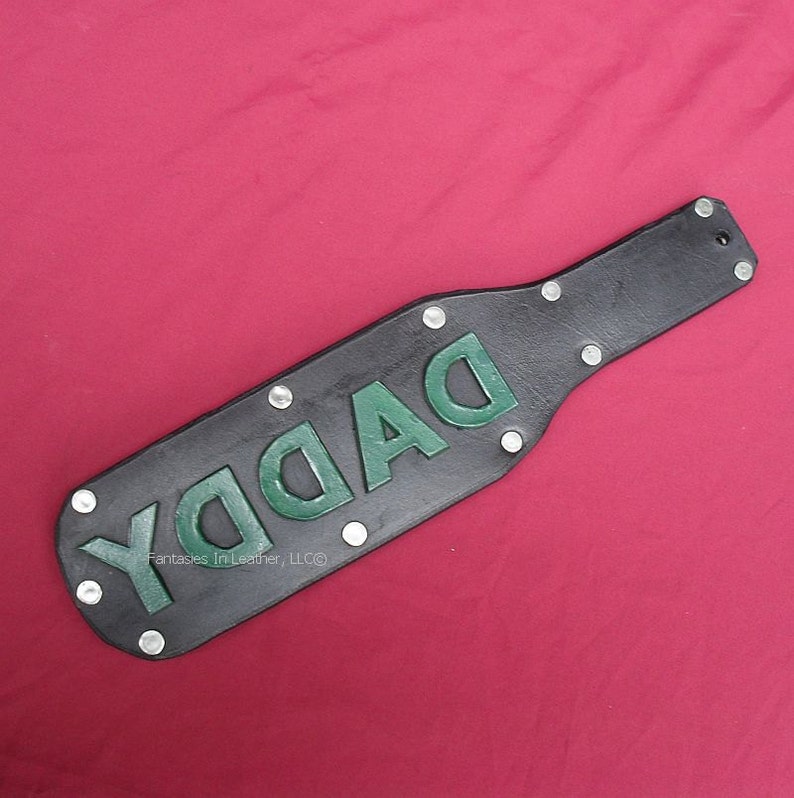 Custom Leather Paddle Imprint BDSM Raised Letters . - Etsy