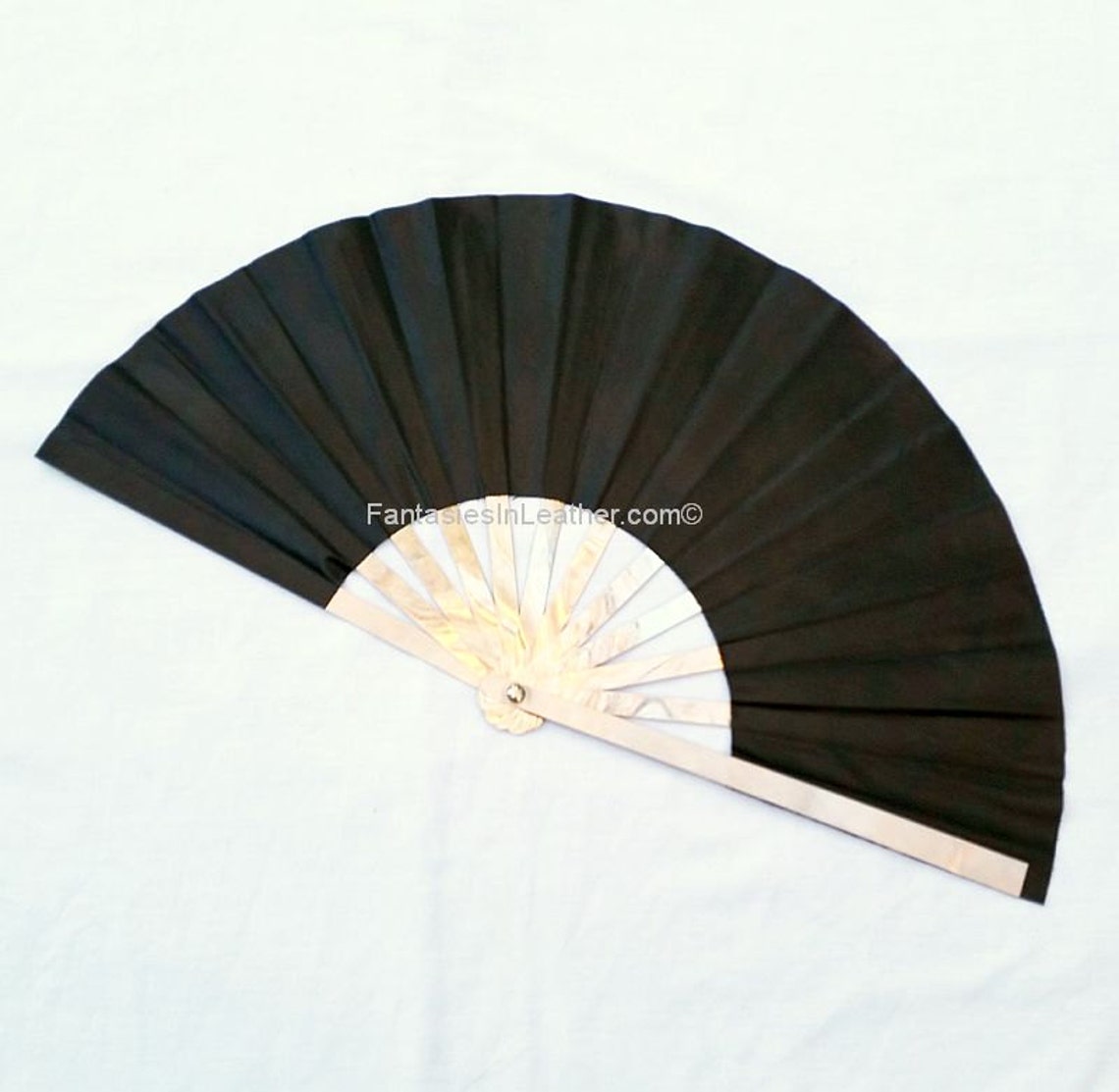 Leather and Steel Large Fighting War Fan (CUS120) - Etsy