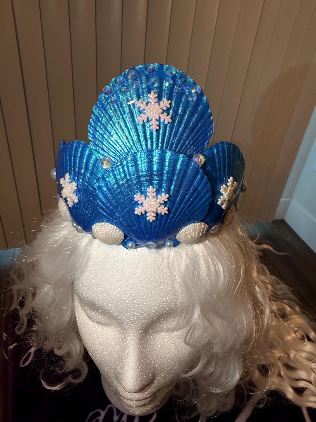 Elsa Winter Frozen Mermaid Queen Siren Crown - Etsy