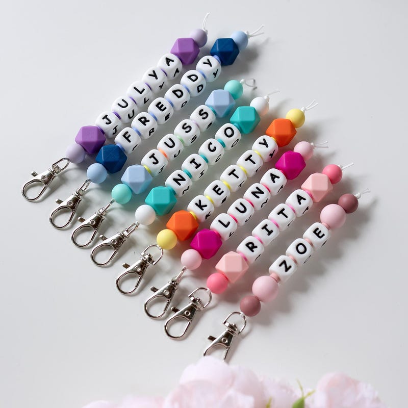 Beaded Keychain - Etsy