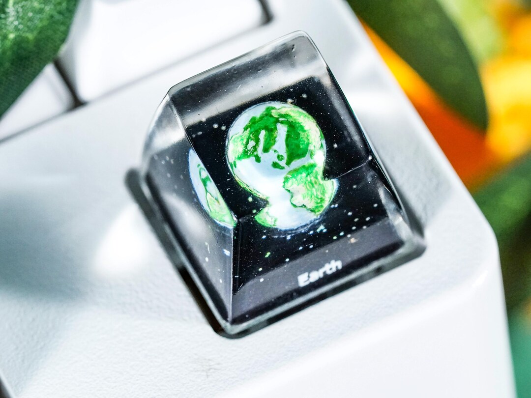 Earth Planet Keycap Set, Solar System-themed Handmade Artisan Keycaps ...