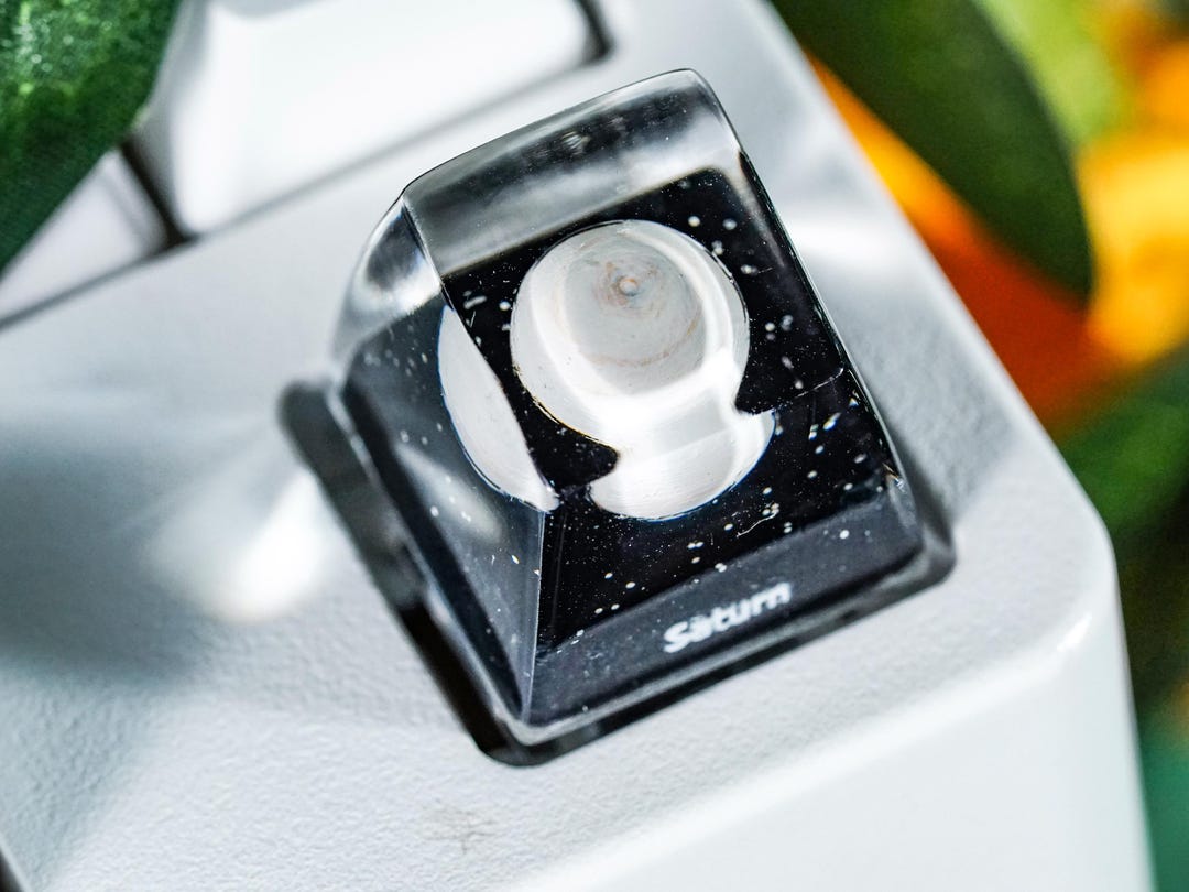 Saturn Planet Keycap Set, Solar System-themed Handmade Artisan Keycaps ...