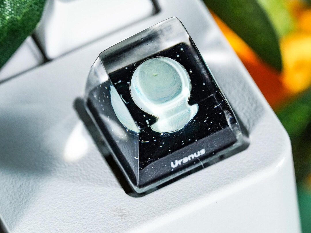 Uranus Planet Keycap Set, Solar System-themed Handmade Artisan Keycaps ...